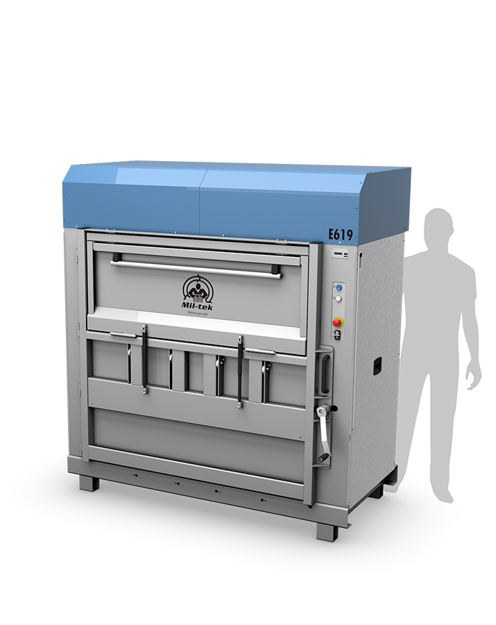 Electric Baler E619 - Compacts Cardboard and Plastic